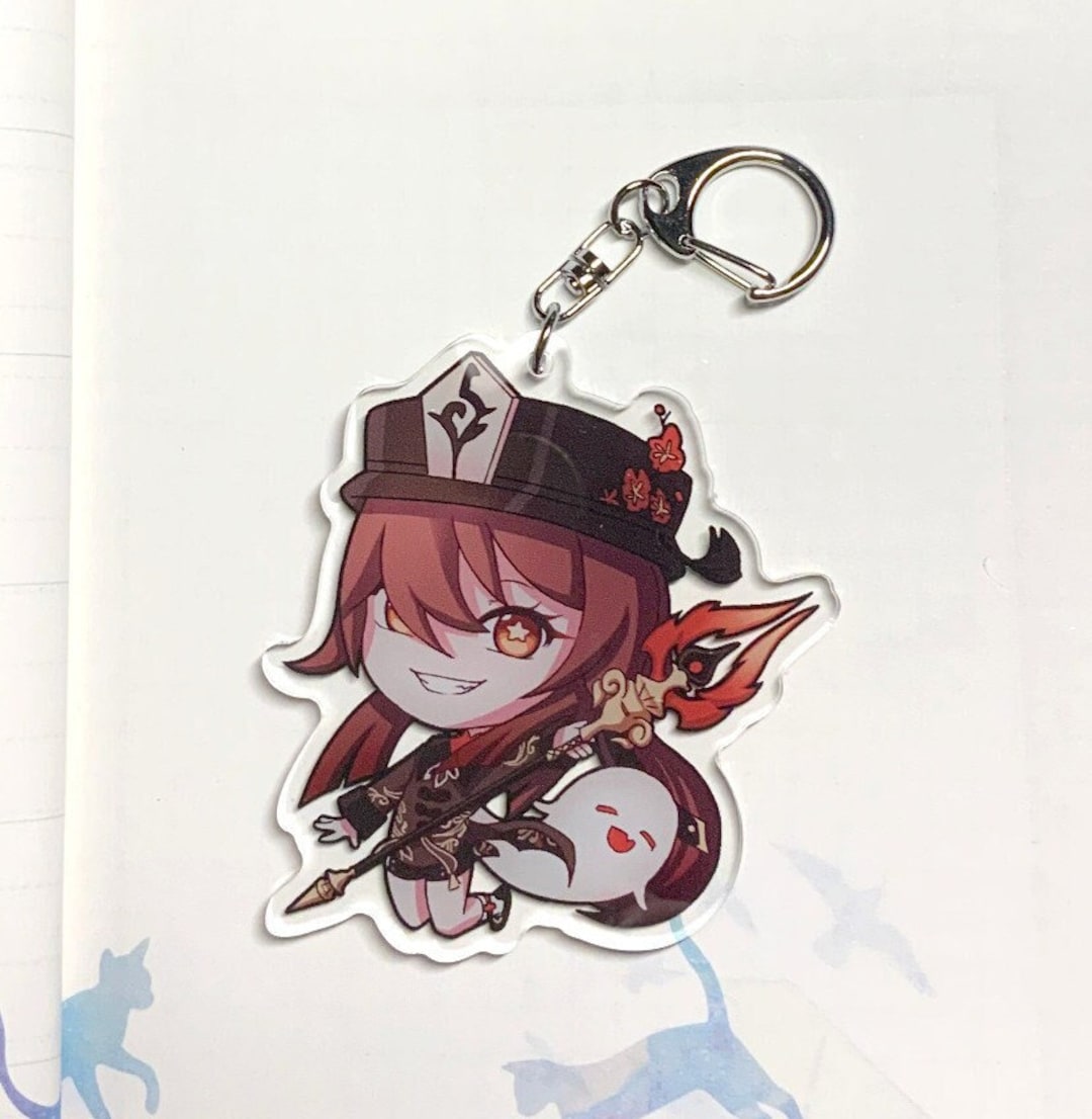 Hu Tao Keychain Genshin Impact - Etsy