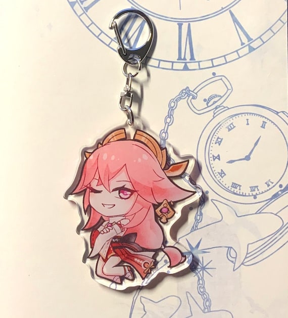 Yae Miko Keychain Genshin Impact - Etsy