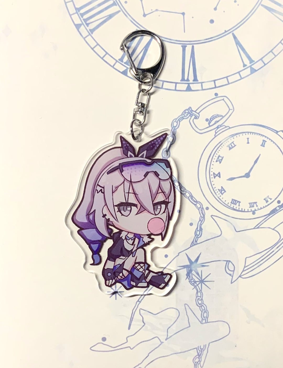 Silver Wolf Keychain Honkai Star Rail Keyring - Etsy