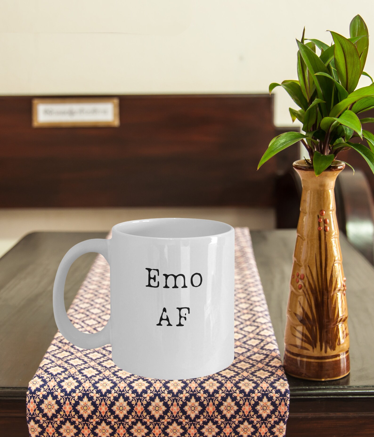 Goth Mug Emo AF Coffee Mug Novelty Emocore Dark Tea Cup Emo - Etsy.de