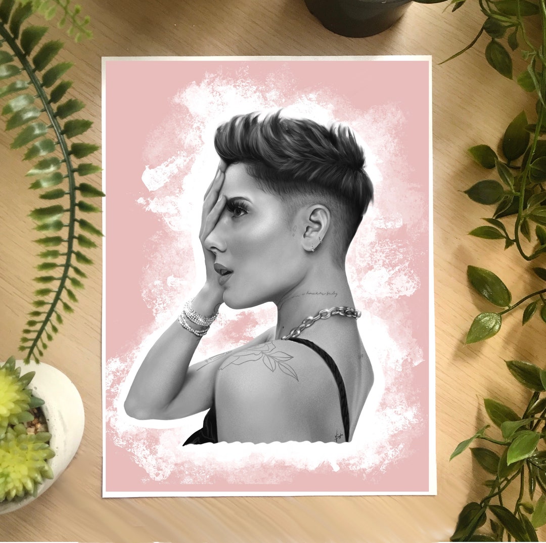 Halsey Painting Print | A4 Print | Digital Art | Poster | Portrait - Etsy