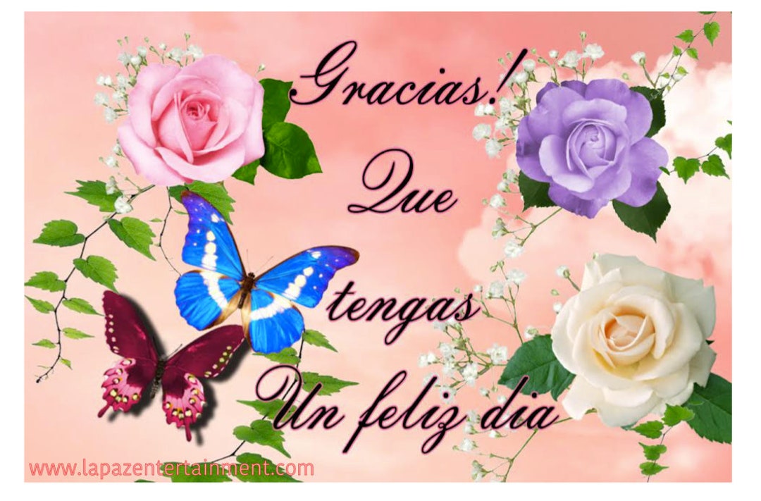 Gracias Que Tangas Un Feliz Dia Stickers (pack of 16) - Etsy