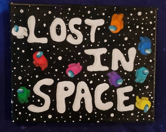 Custom Among Us Character Canvas Painting - Etsy