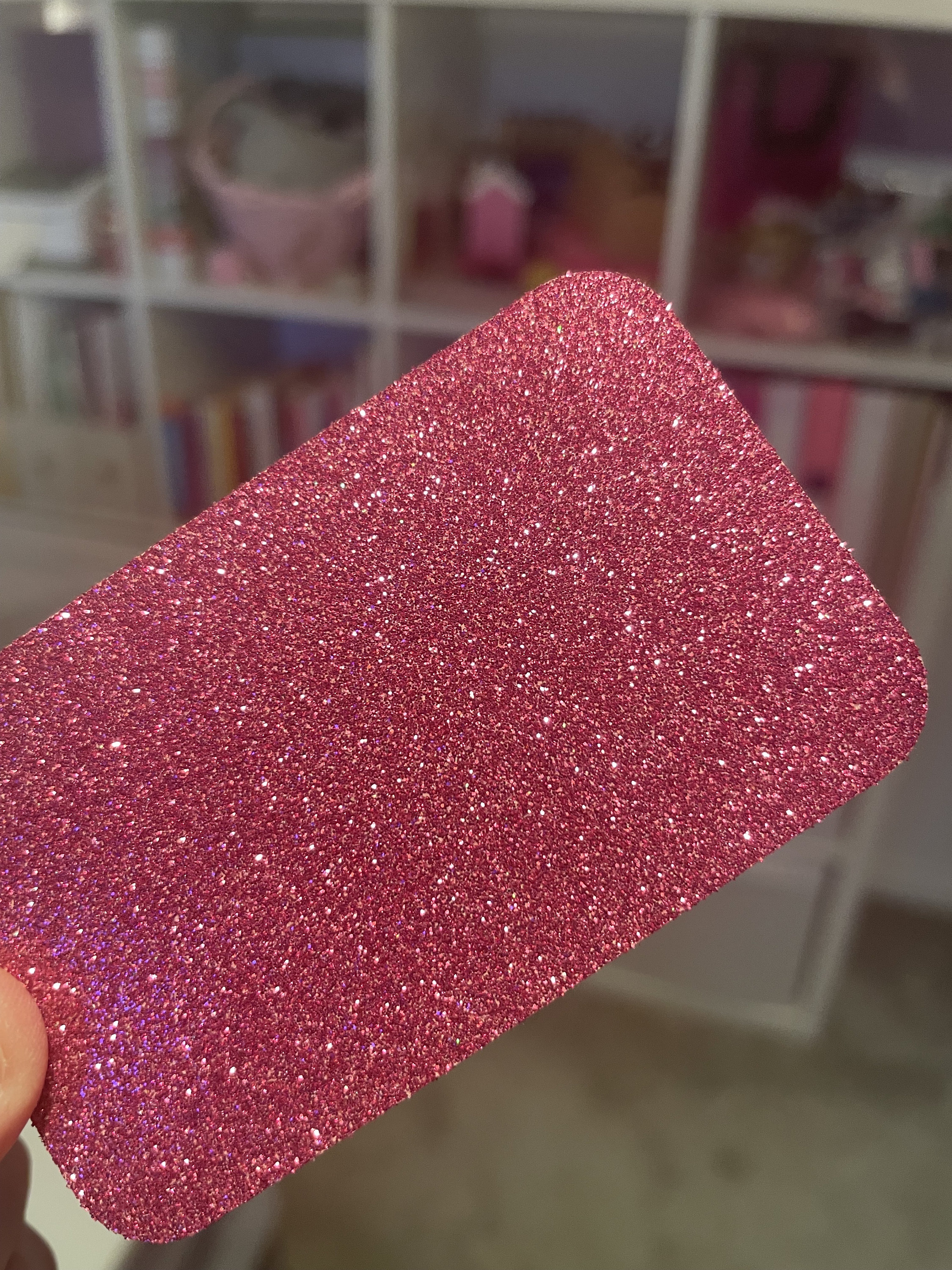 Pink Glitter Business Cards Set of 25 - Etsy