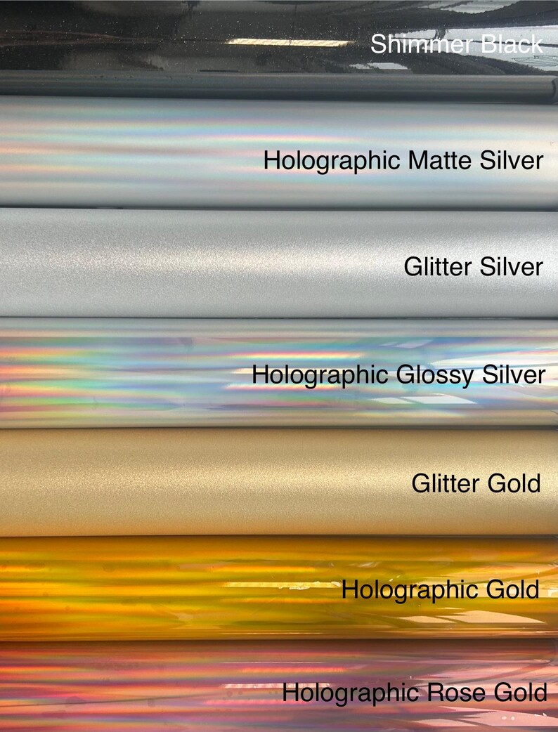 Cutlery Sticker - Holographic Vinyl Decal - Custom Colour & Size - Etsy