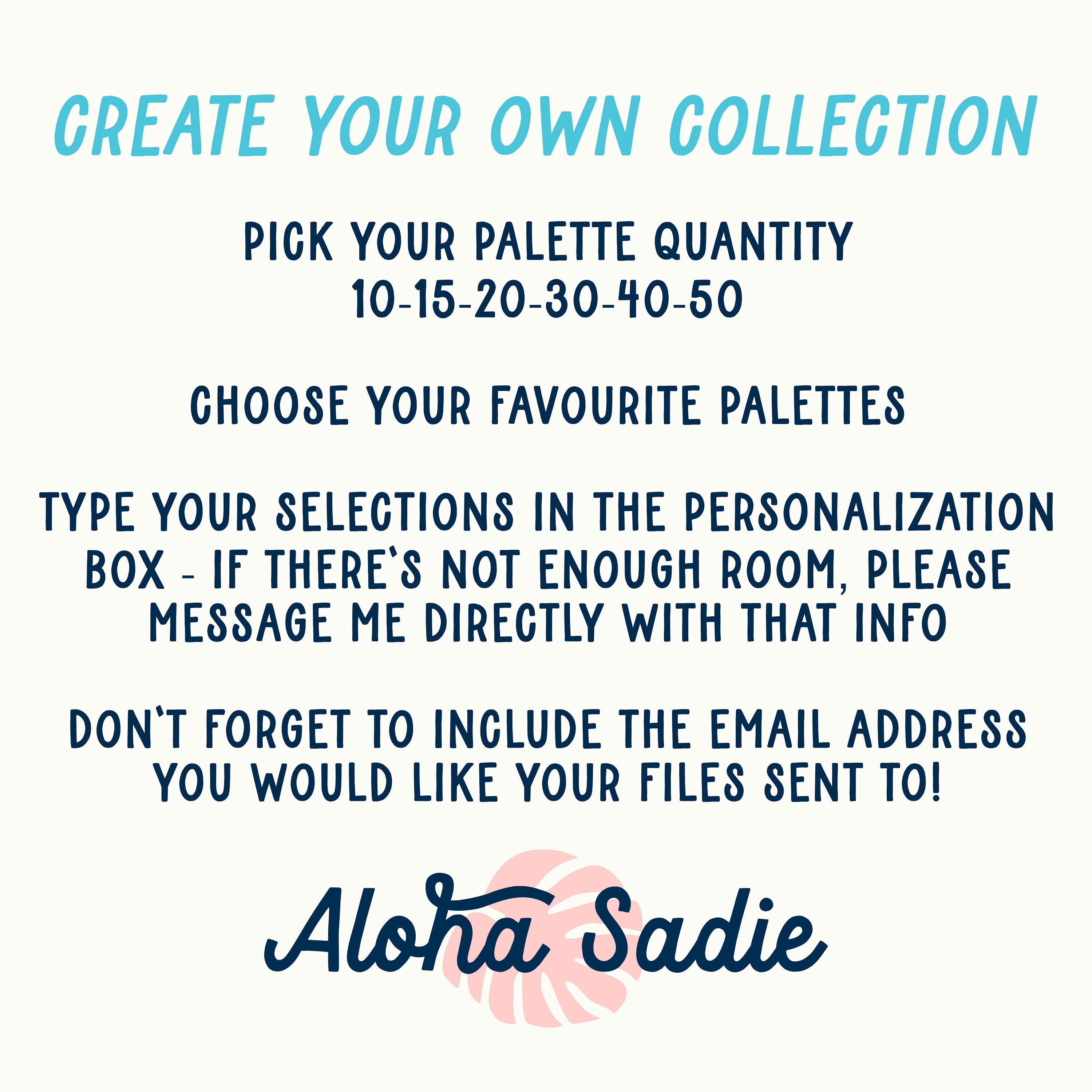 Custom Procreate Colour Palette Bundle Personalized Colour - Etsy