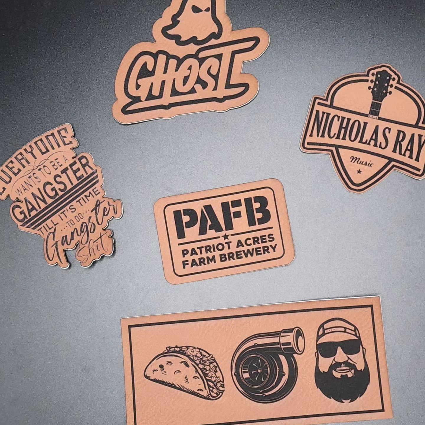 Custom Designed Various Shape Laserable Leatherette Patches With ...