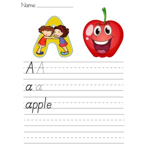 26 Alphabet Letters Printable Tracing Worksheets, Preschool ...