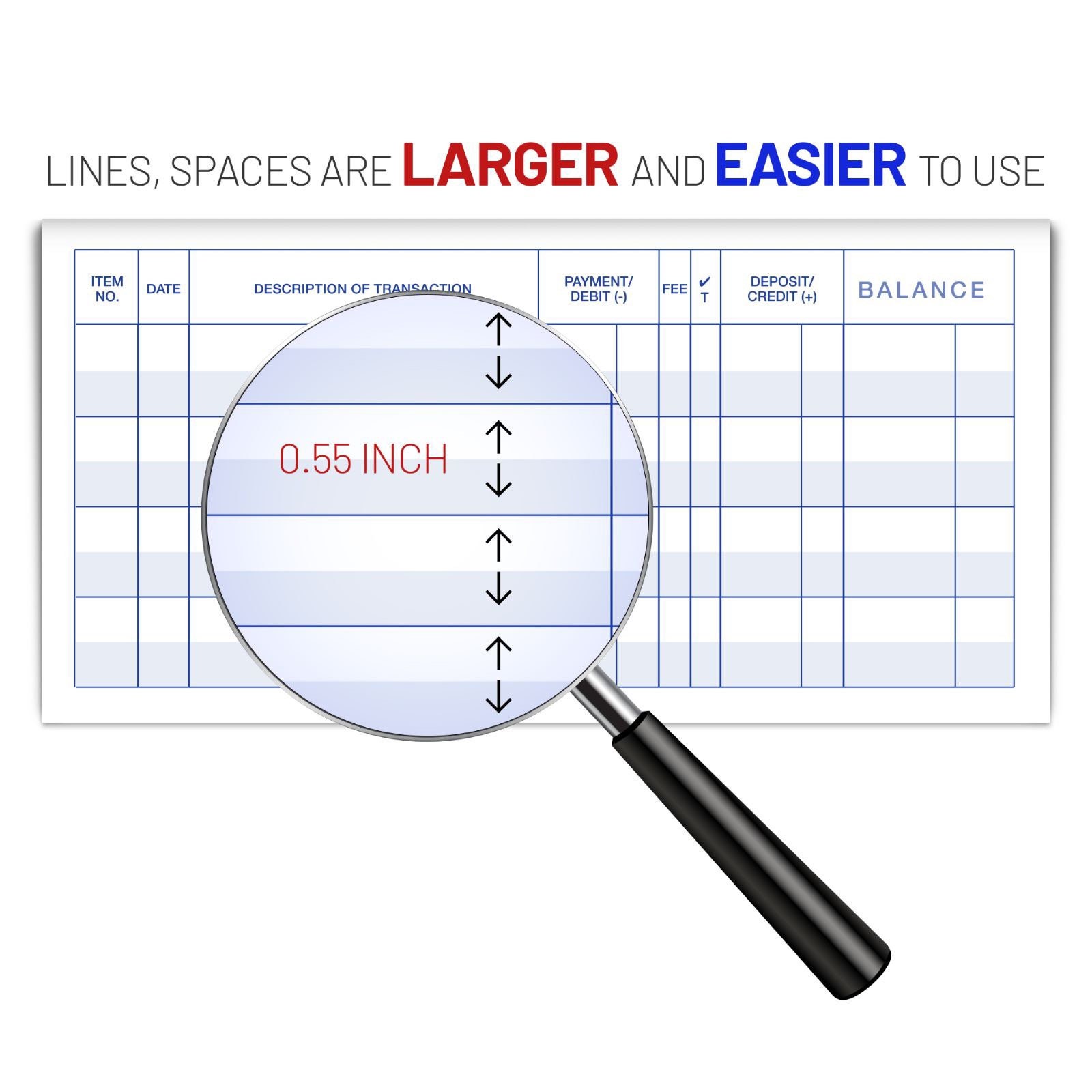 30 PACK Check Registers for Personal Checkbook - Deposit, Credit ...