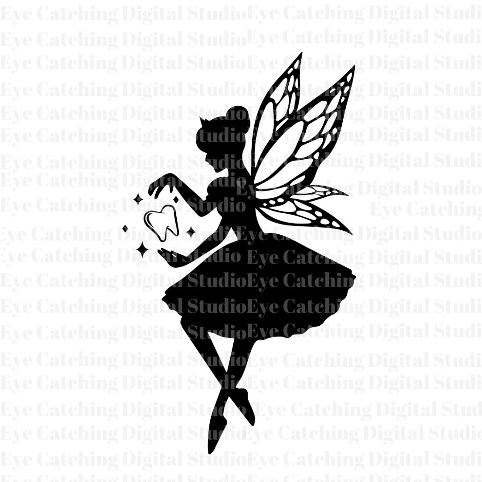 Tooth Fairy Svg Cut File Teeth Fairy Clipart Tooth Fairy Princess Svg ...