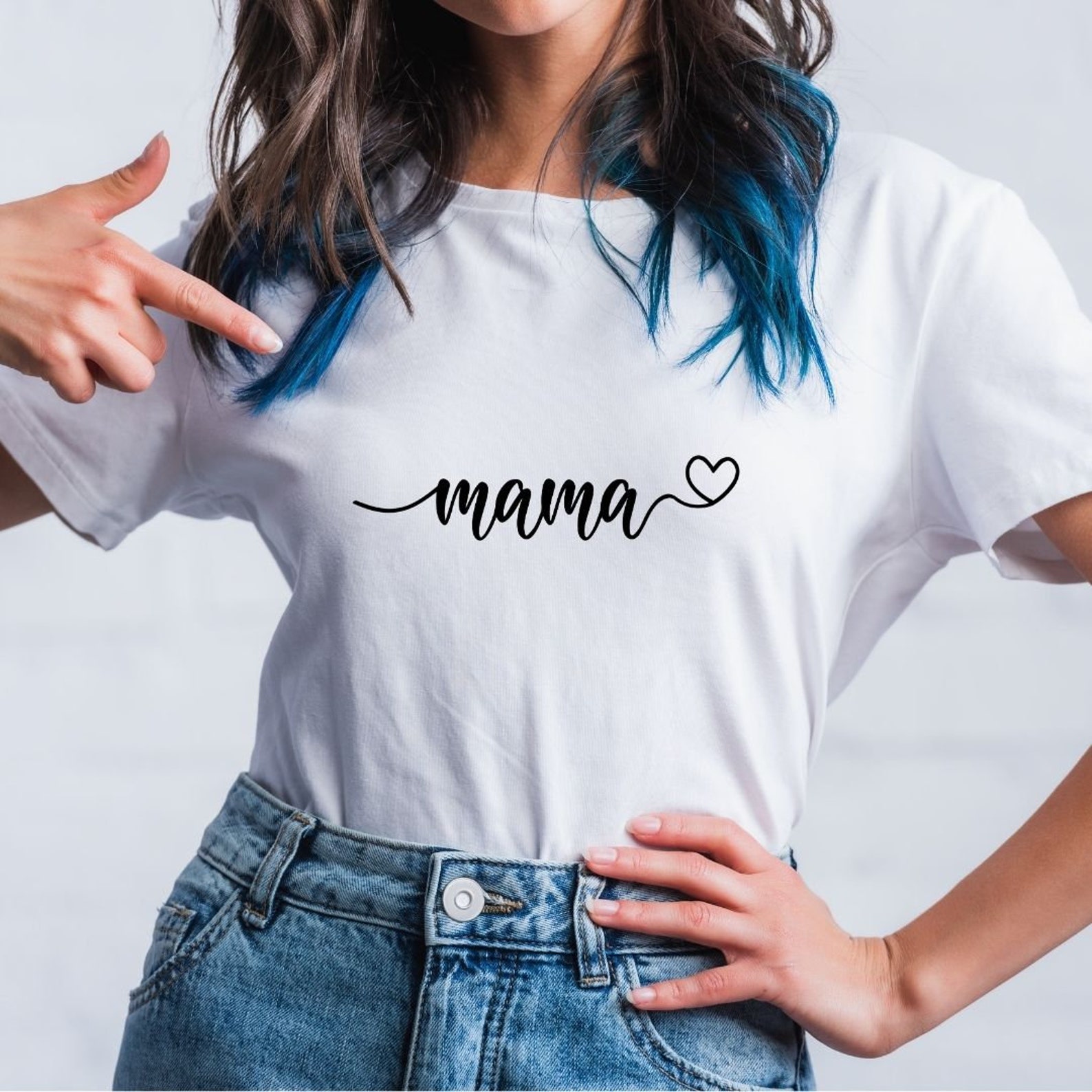 Mama Heart SVG PNG, Mama With Heart Svg, Mother's Day Svg, Mama Svg ...