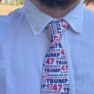 MAGA Trump Necktie, 2024 Election Proud Republican Tie for Men, Classic ...