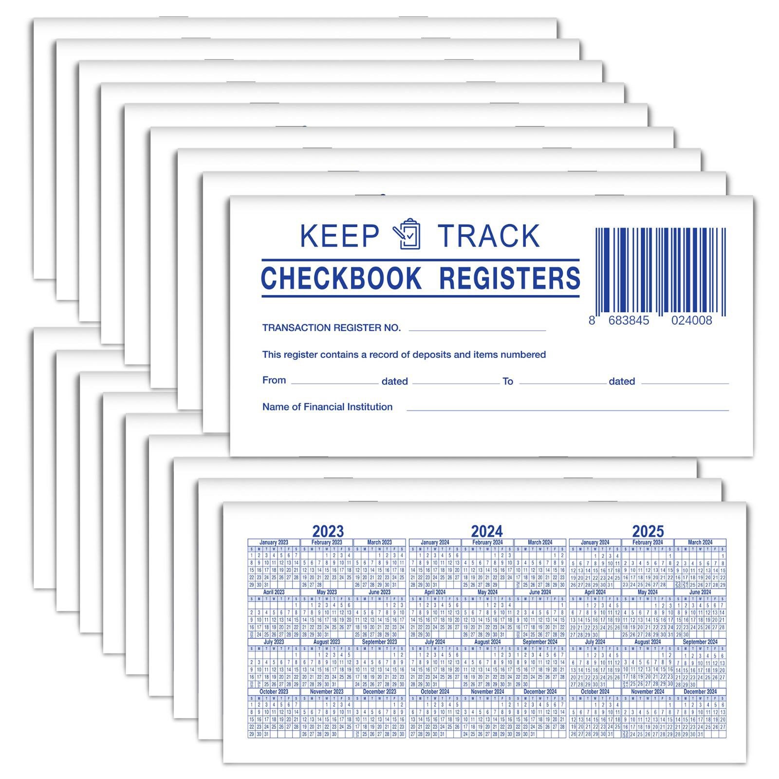 30 PACK Check Registers for Personal Checkbook - Deposit, Credit ...
