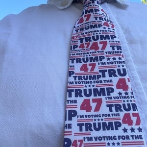MAGA Trump Necktie, 2024 Election Proud Republican Tie for Men, Classic ...