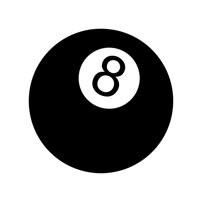 8 Ball Decal - Etsy