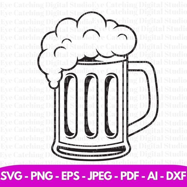 Beer Mug Svg - Etsy