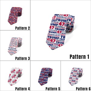 MAGA Trump Necktie, 2024 Election Proud Republican Tie for Men, Classic ...