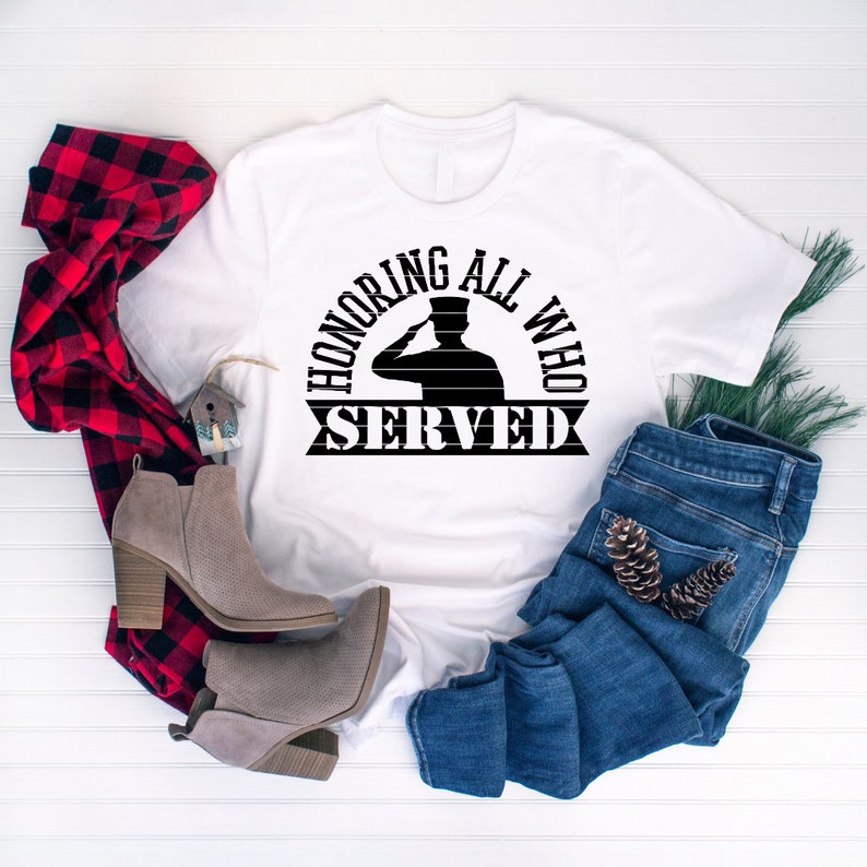 Honoring All Who Served SVG / Veteran's Day SVG / Memorial - Etsy