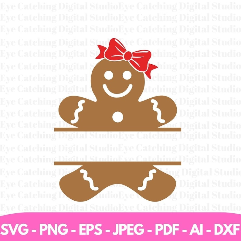 Gingerbread Girl SVG, New Trend Christmas Gingerbread Ornaments ...
