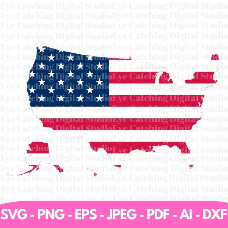 USA Map Svg Silhouette Clipart, USA Map Without States and With States ...