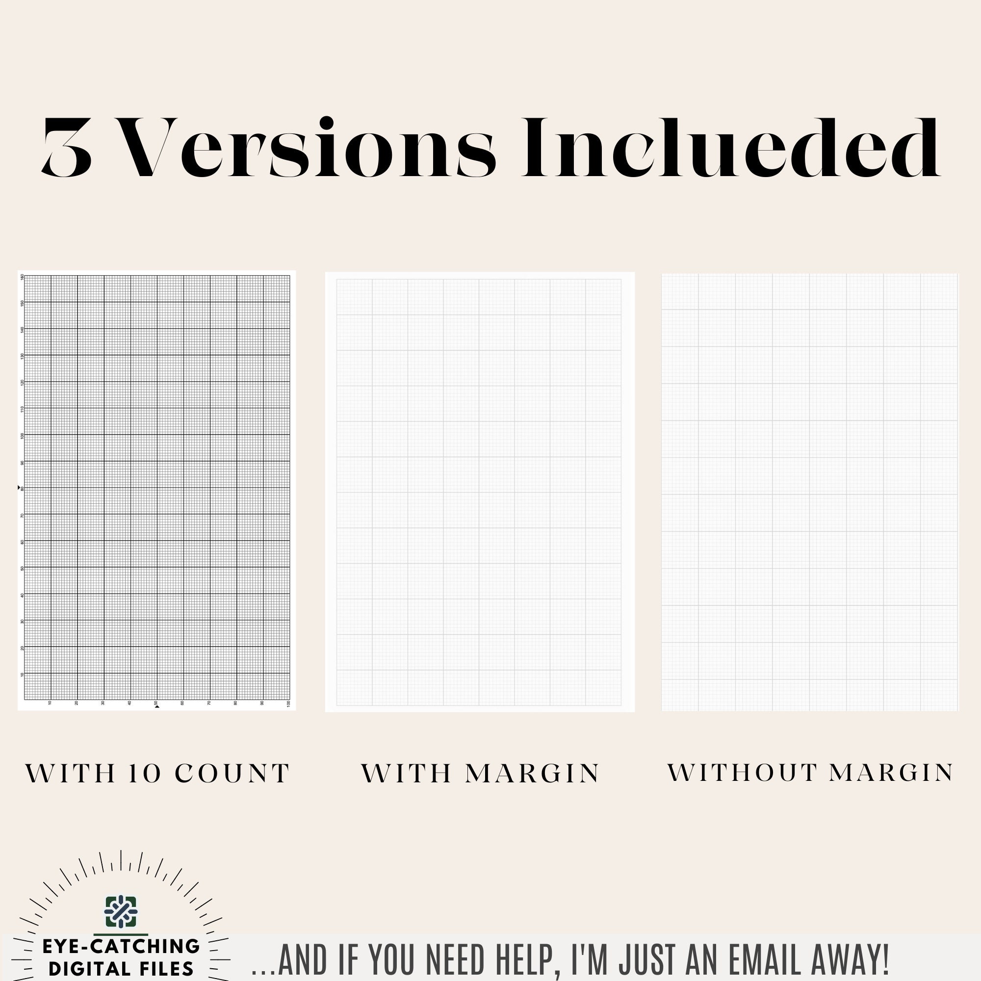 10 Squares per Inch Graph Paper, 10x10 Graph Paper, Printable Graph ...