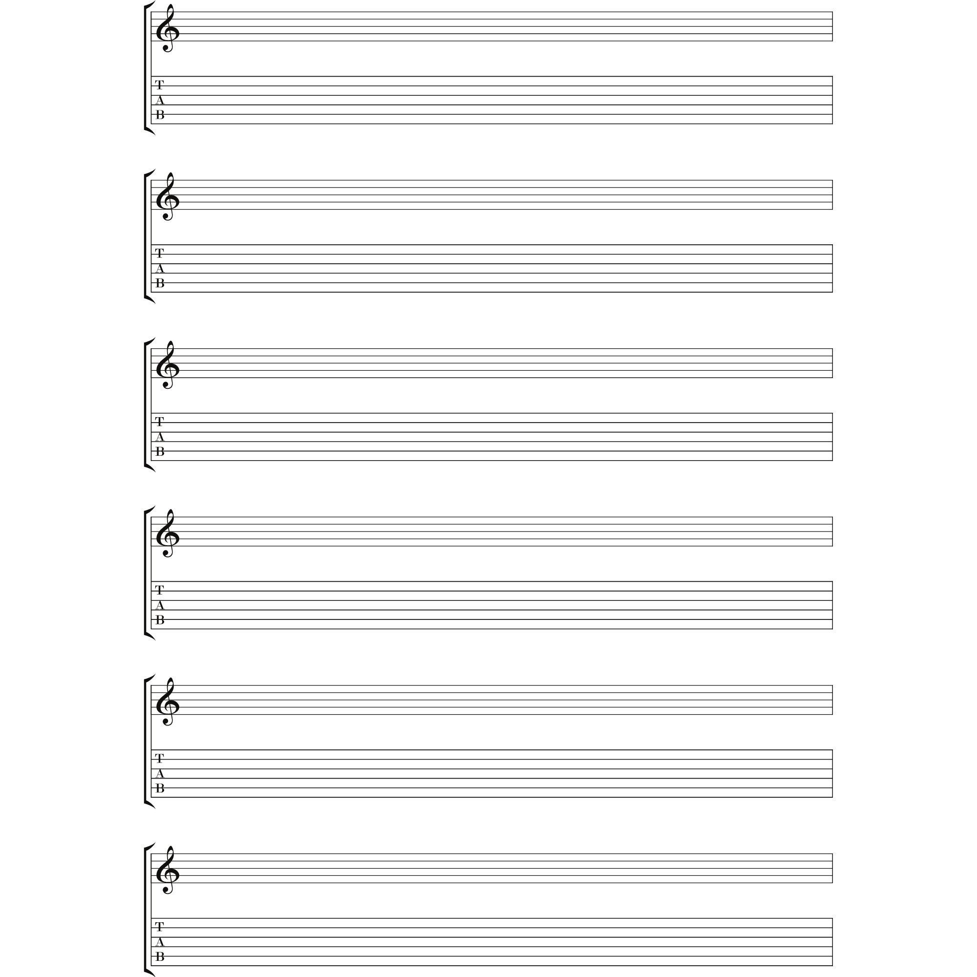 Printable Music Paper, Blank Sheet Music Paper - Easy to Use - 3 Files ...