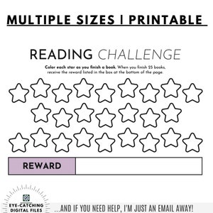 Montessori Printable Reading Challenge Chart for Kids - Home School ...