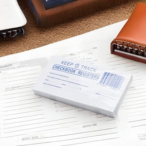 30 PACK Check Registers for Personal Checkbook - Deposit, Credit ...