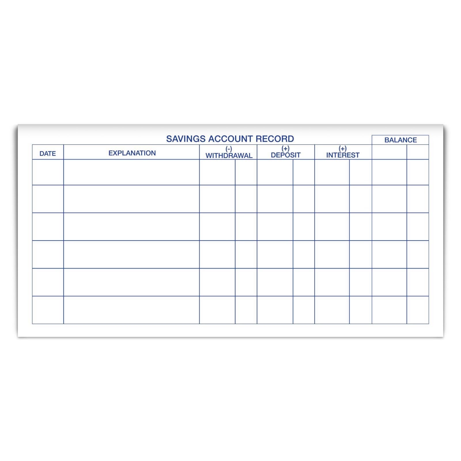 30 PACK Check Registers for Personal Checkbook Deposit, Credit, Saving ...