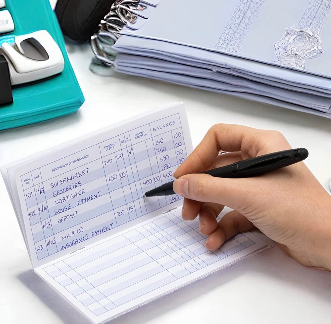 30 PACK Check Registers for Personal Checkbook - Deposit, Credit ...