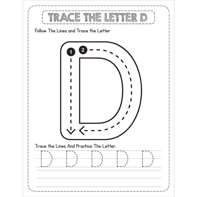 26 Alphabet Letters Printable Tracing Worksheets, Preschool ...