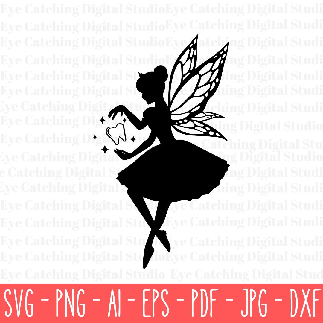 Tooth Fairy Svg Cut File Teeth Fairy Clipart Tooth Fairy Princess Svg ...