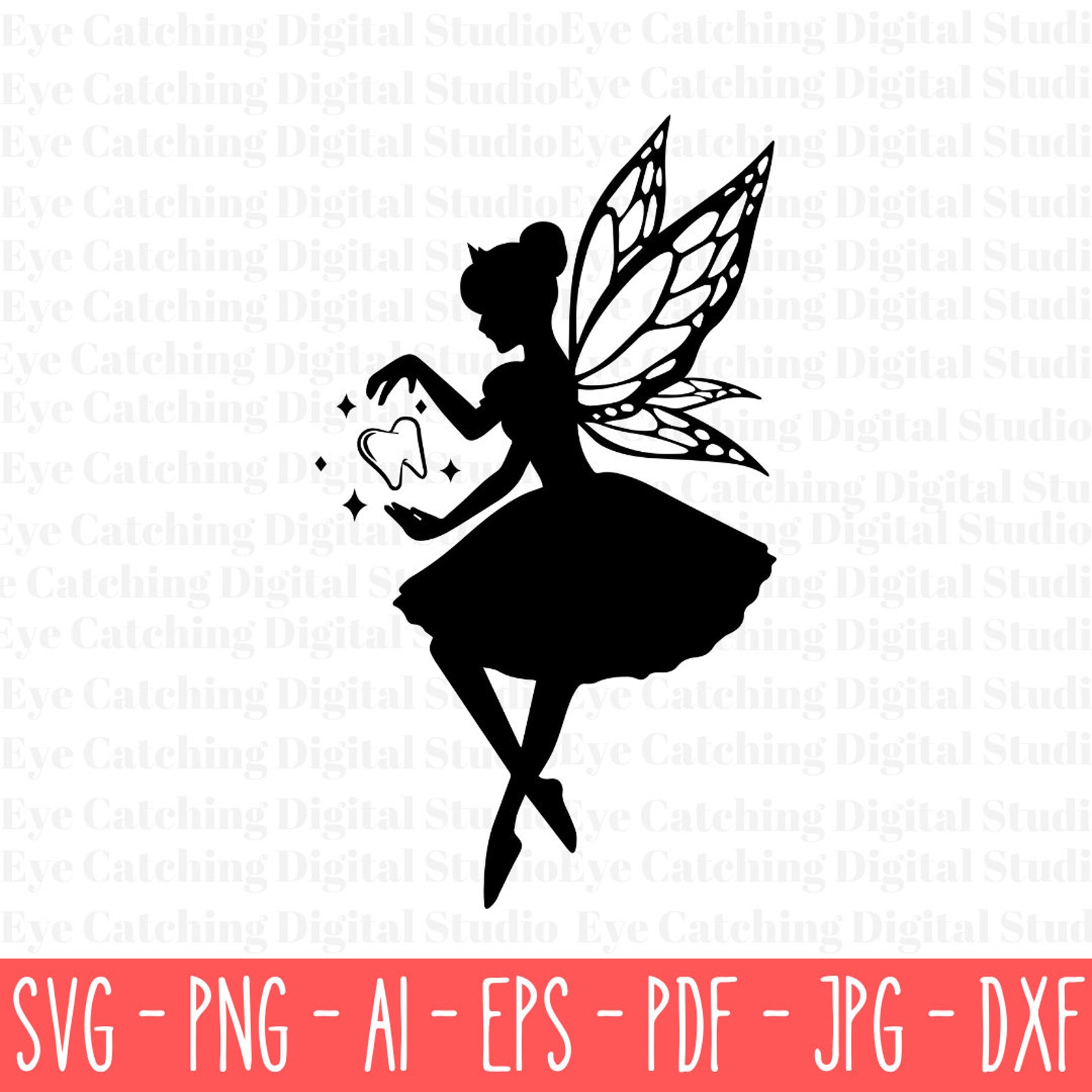 Tooth Fairy Svg Cut File Teeth Fairy Clipart Tooth Fairy Princess Svg ...