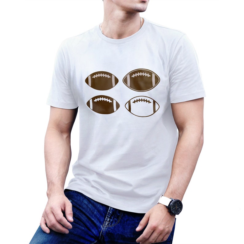 Football Svg, Football, Dxf, Eps, Football Cut File, Contour, Layered ...