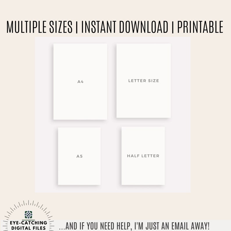 Class Record Printable Templates A4, A5, Letter Size PDF Files for ...