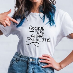 She is SVG, She is Strong Fierce Brave Full of Fire SVG, Strong Women ...