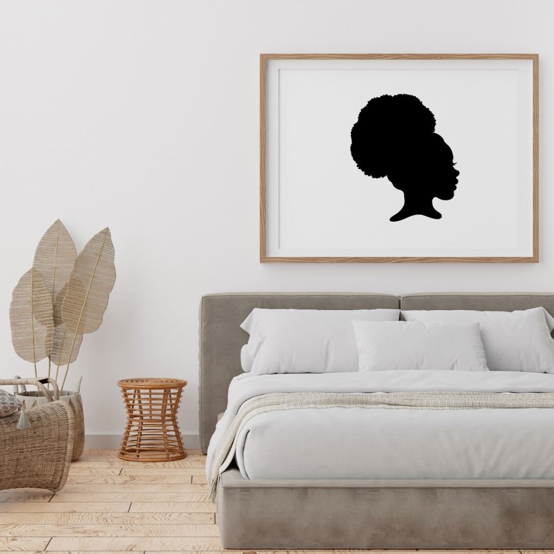 Afro Puff SVG, Black Woman Svg, Puff Hairstyle Svg, Afro Hair Svg ...