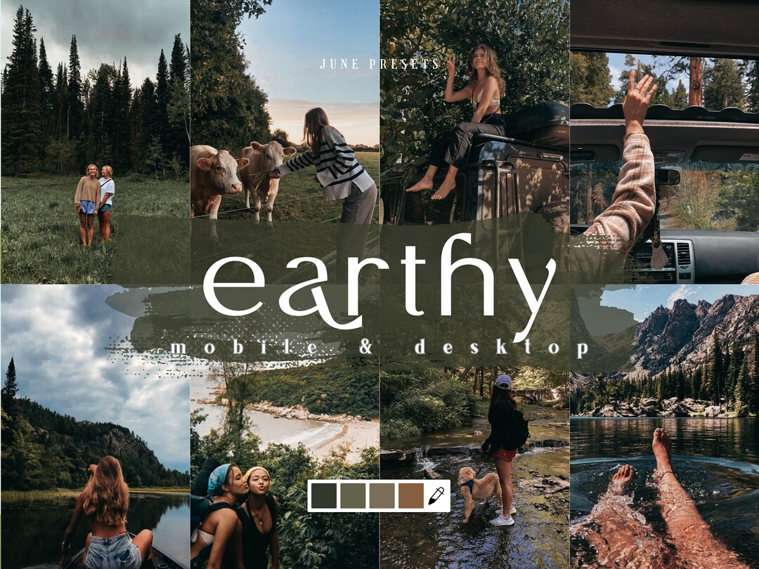 10 Earthy Mobile Lightroom Preset, Moody Green Presets, Greenery Preset, Moody Sage Forest ...