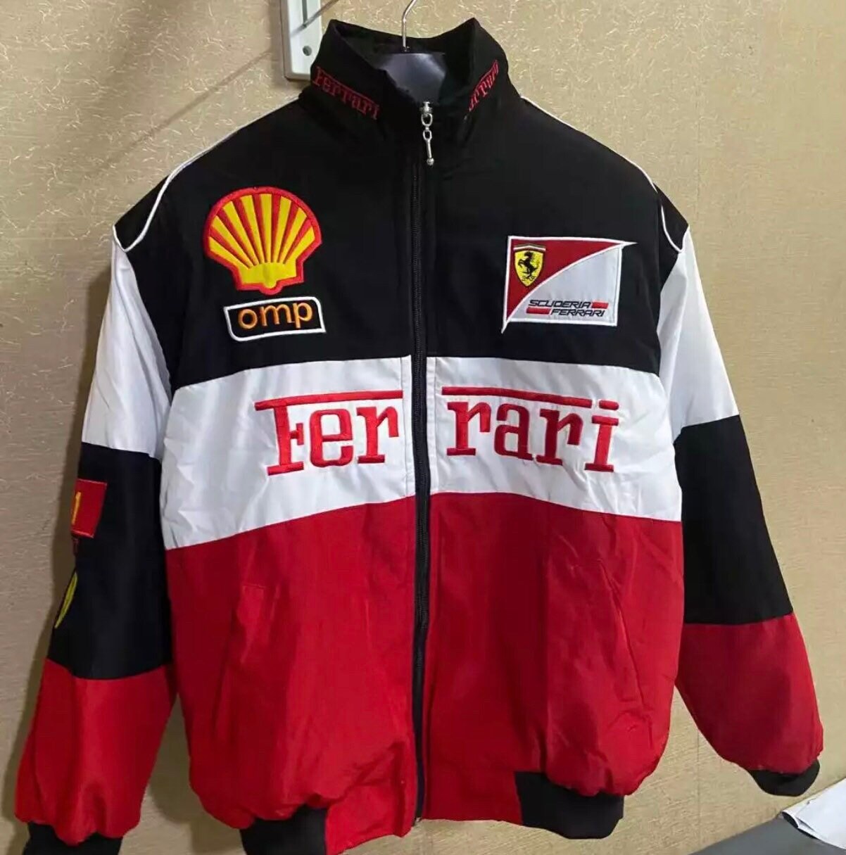 Formula 1 Racing Ferrari jacket vintage style // Bomber jacket fashion ...