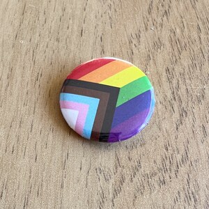LGBTQ+ Progress Rainbow 25mm Button Badge Gift Idea - Etsy