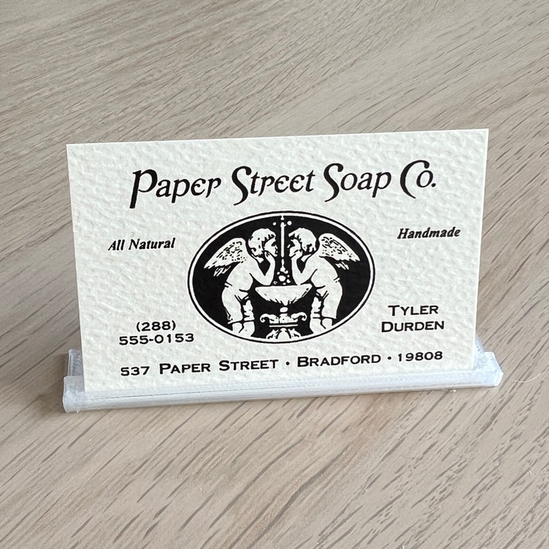 Fight Club Tyler Durden Replica Prop Business Card - Etsy