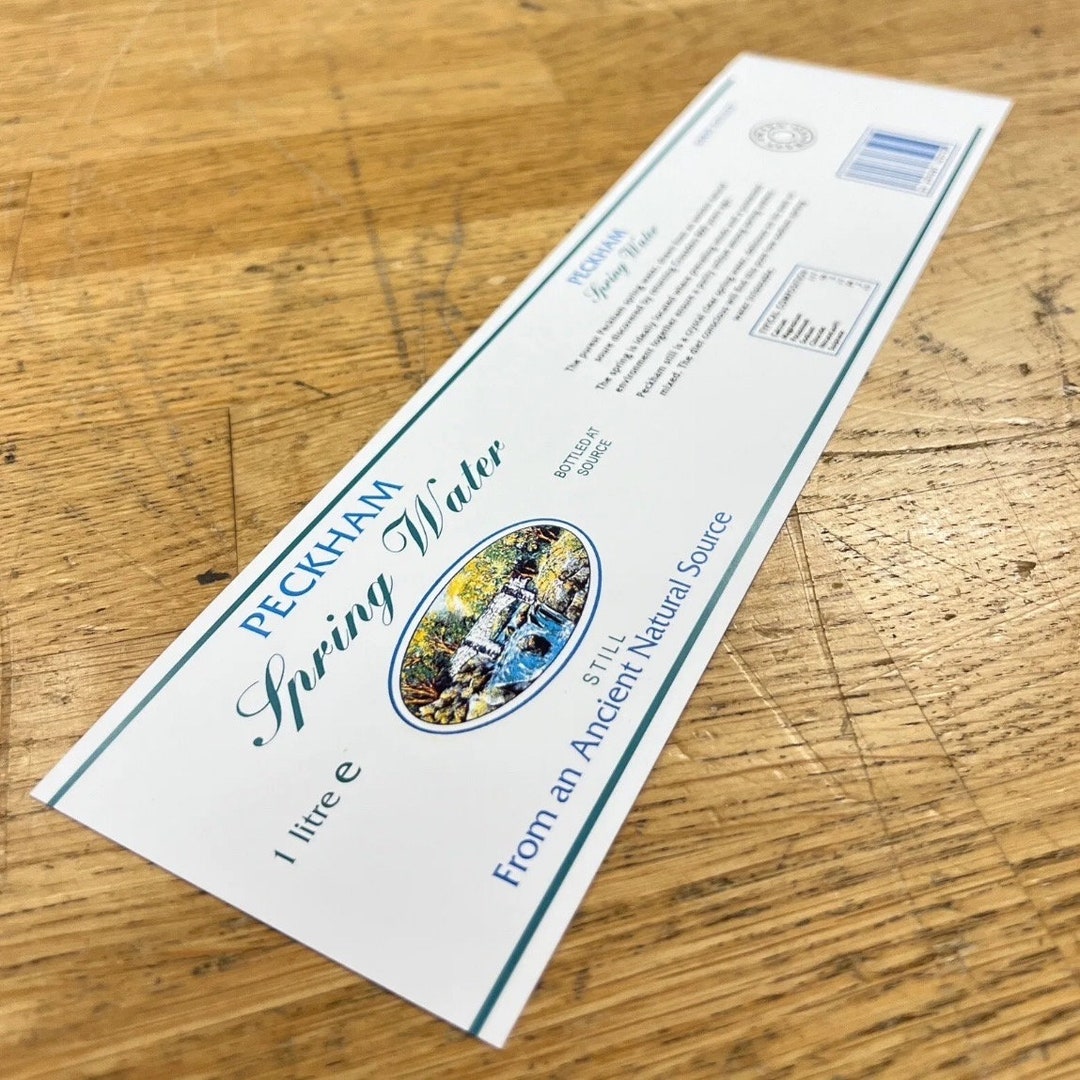 OFAH Peckham Spring Water Bottle Labels Cosplay Replica Prop Inspired ...