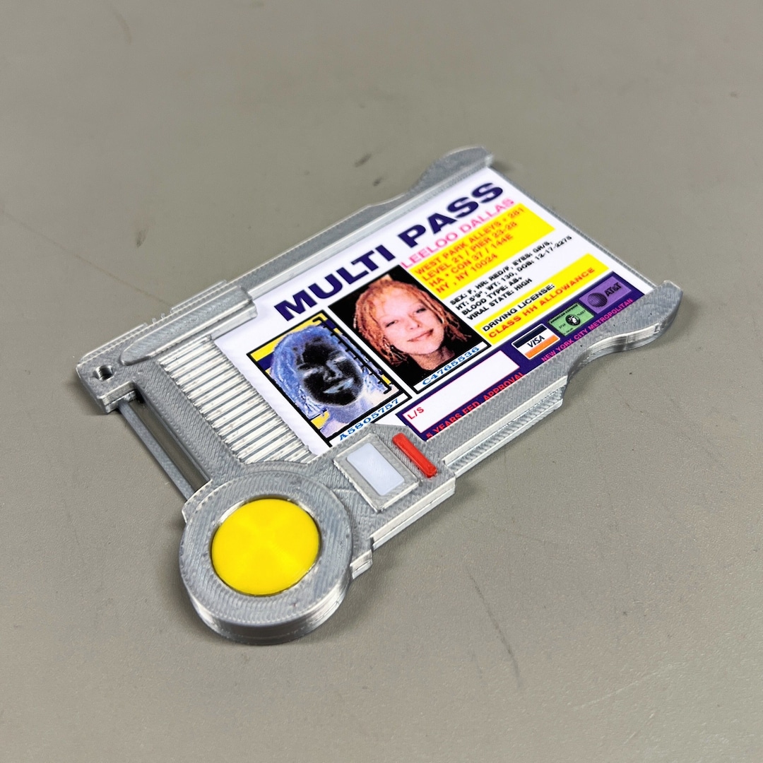 Fifth Element Leeloo Dallas Multipass Replica Prop for Cosplay Multi Pass - Etsy