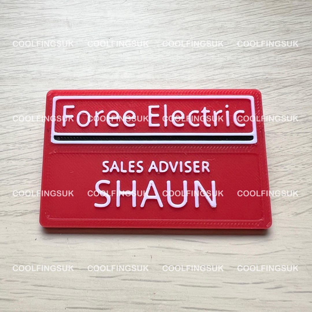 Shaun of the Dead Foree Electric Badge Replica Prop Cosplay Halloween ...