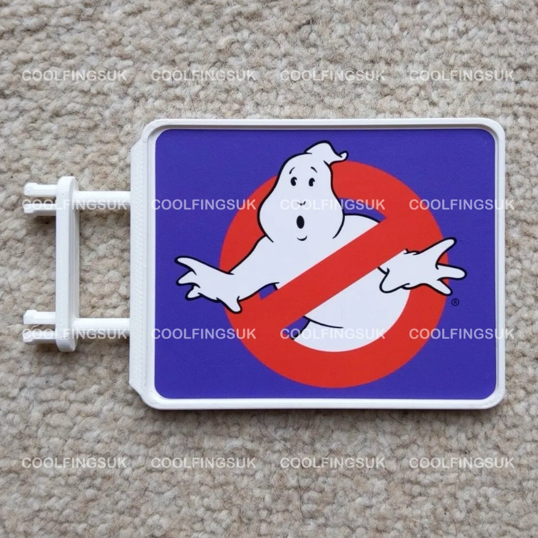 The Real Ghostbusters Fire Station Reproduction Sign 3D Printed Kenner ...