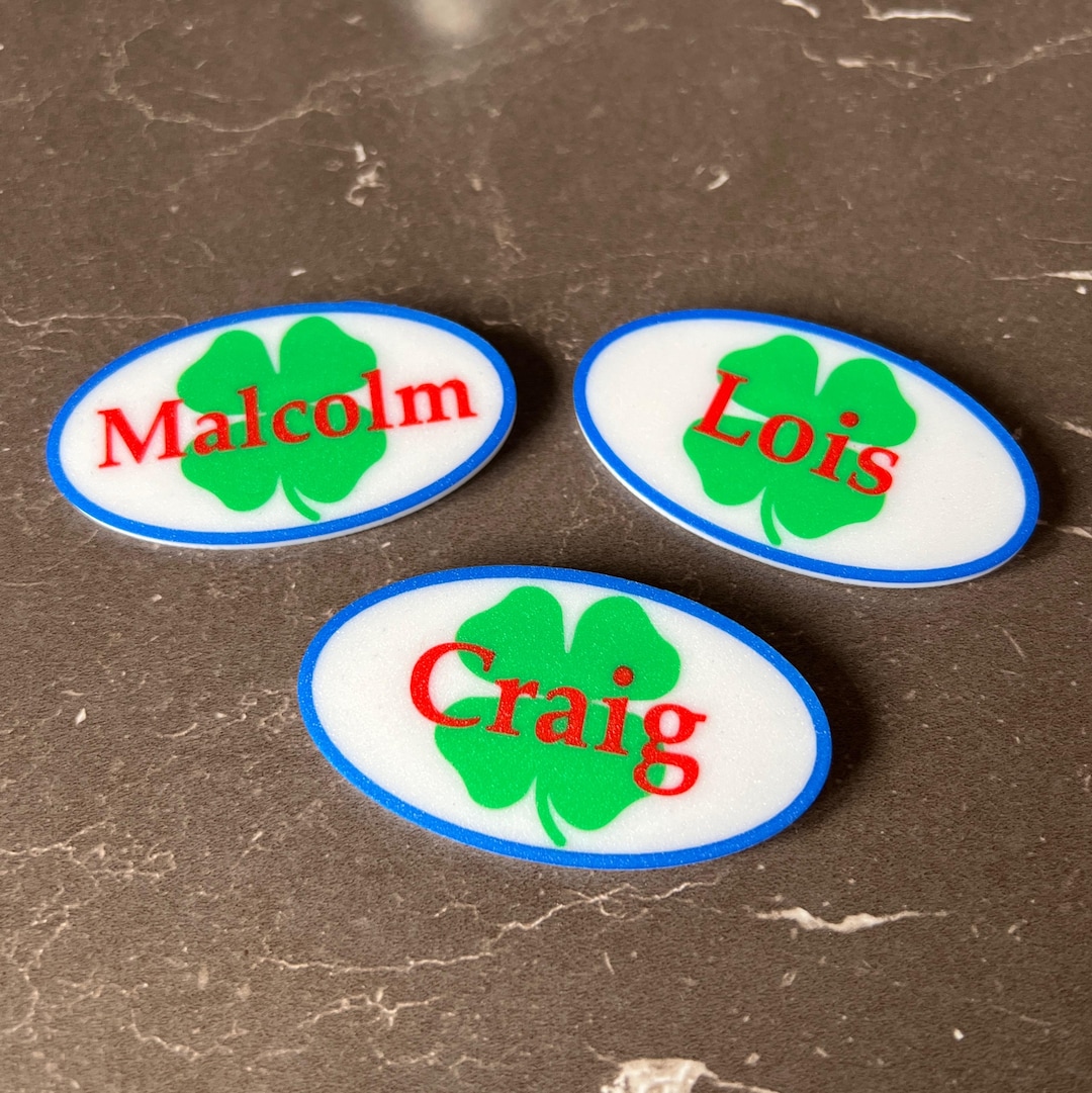Malcolm in the Middle Lucky Aide Name Badge Bundle Replica Prop Fancy ...