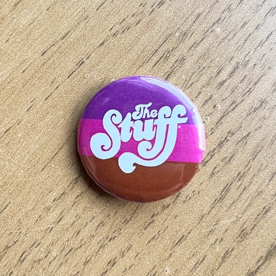 The Stuff Logo 80s Horror Button Badge 25mm | Etsy