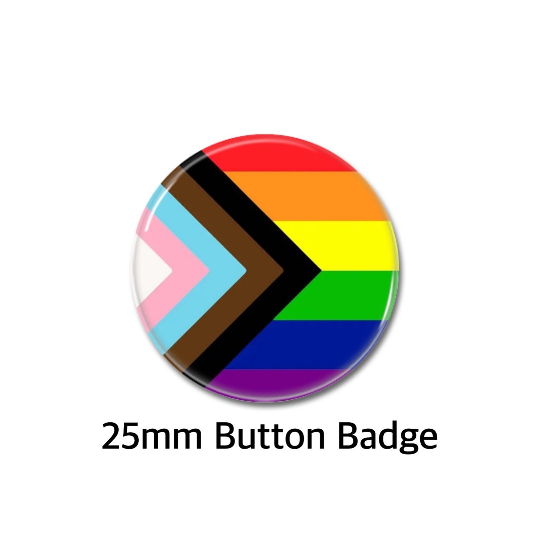 LGBTQ Progress Rainbow 25mm Button Badge Gift Idea - Etsy
