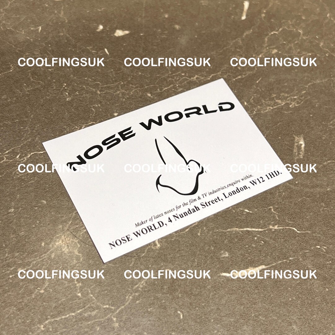 Red Dwarf Nose World Replica Prop Business Card Back to Earth ...