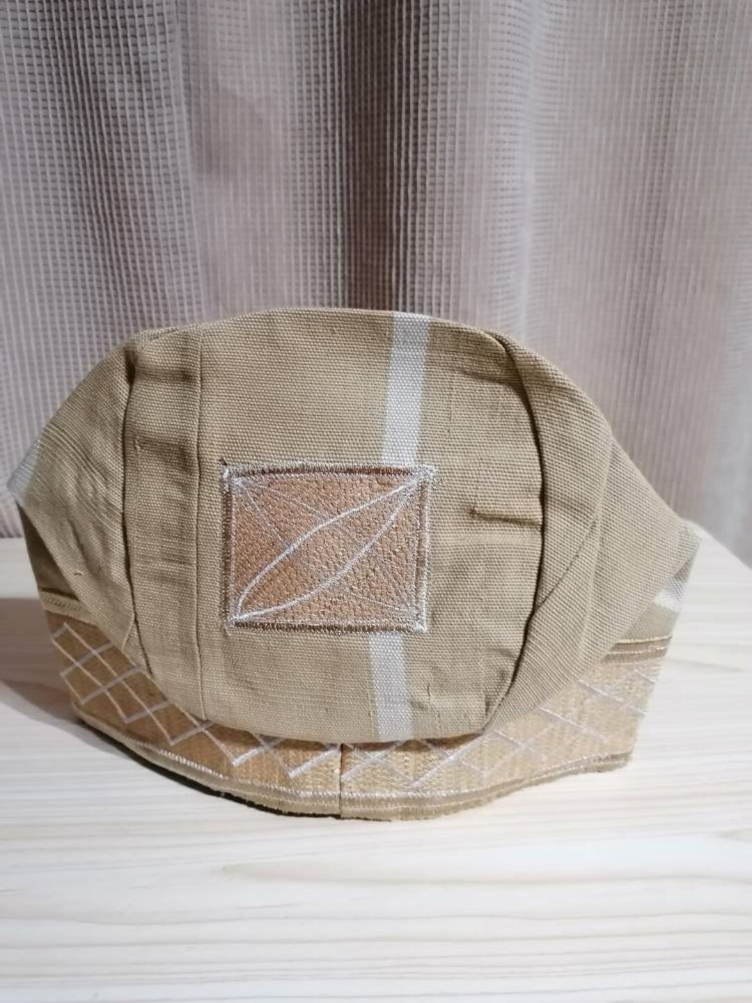 New Nigeria Light Brown "sanyan" Embroidered Men’s Cap /fila in Aso Oke ...